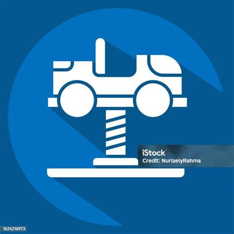 아이콘 스프링 스윙 라이더 놀이 공원 기호와 관련이 있습니다 긴 그림자 스타일 심플한 디자인 편집 가능 간단한 그림 감정에 대한 스톡 벡터 아트 및 기타 이미지 Istock