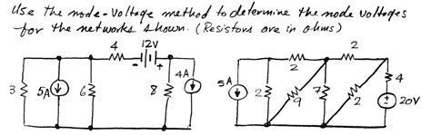 Solved Use The Node Voltage Method To Determine The Node Chegg
