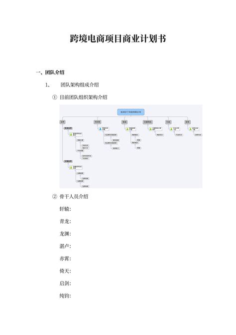 跨境电商商业计划书 跨境电商商业计划书范文 跨境电商商业计划书模板 觅知网