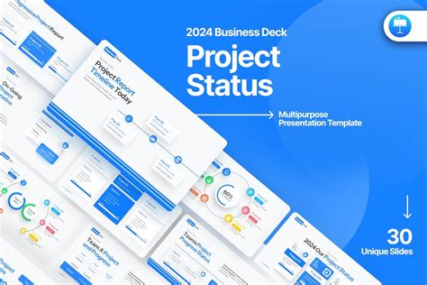 Шаблон Keynote о статусе проекта Шаблоны презентаций Включая проект и многоцелевой Envato