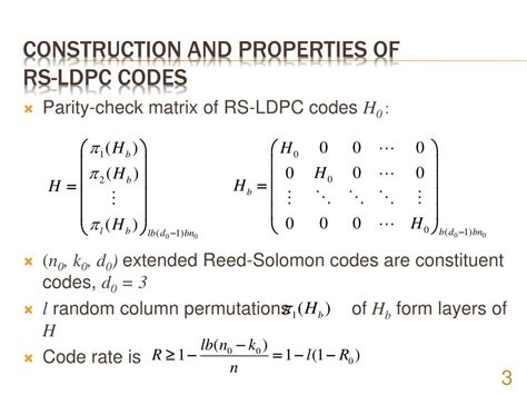 ppt low complexity error correction in ldpc codes with constituent rs codes powerpoint