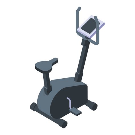 Fitness Exercise Bike Icon Isometric Style 15913217 Vector Art At Vecteezy