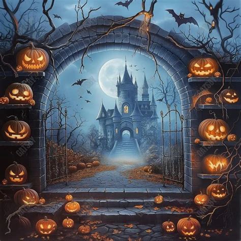 Gatsby Gothic Gateway Photography Backdrop Gbsx 00565 In 2024 Picture Backdrops Halloween