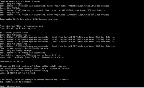Veritas Netbackup Installing Media Server On Linux Centos Techjourney