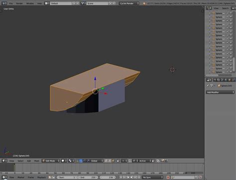 Modeling How To Use Boolean Intersect With Two Plans And The Mirror Modifier Blender Stack