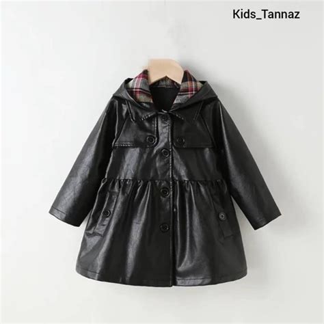 خرید و قیمت پالتو چرم وارداتی بچگانه دخترانه از غرفه پوشاک بچه گانه تن ناز