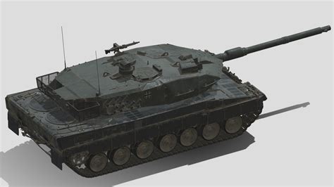 Leopard 2a6 Mbt Fbx 3d Model By Jeyhun1985 [c9410d3] Sketchfab