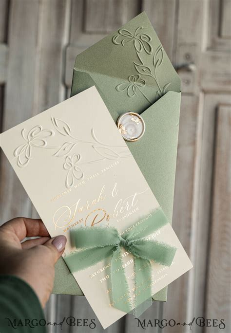 Sage Green Wedding Envelopes