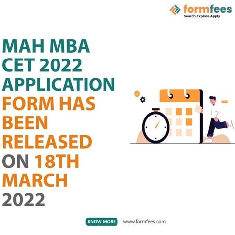 Mah Mba Cet 2022 Application Form Has Been Released On 18th March 2022 Formfees