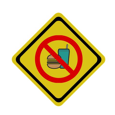 Знак Забранено Храна Безплатно изображение в Pixabay