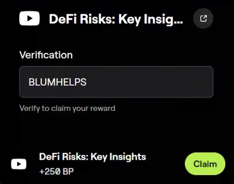 blum youtube video code 31 oktober terbaru “defi risks key insights”