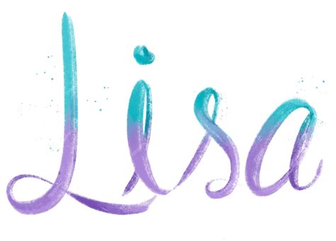 Premium Photo Lisa Png Script Calligraphy Font