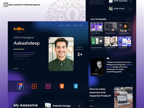 Portfolio Design New Design Show Case By Aakashdeep On Dribbble