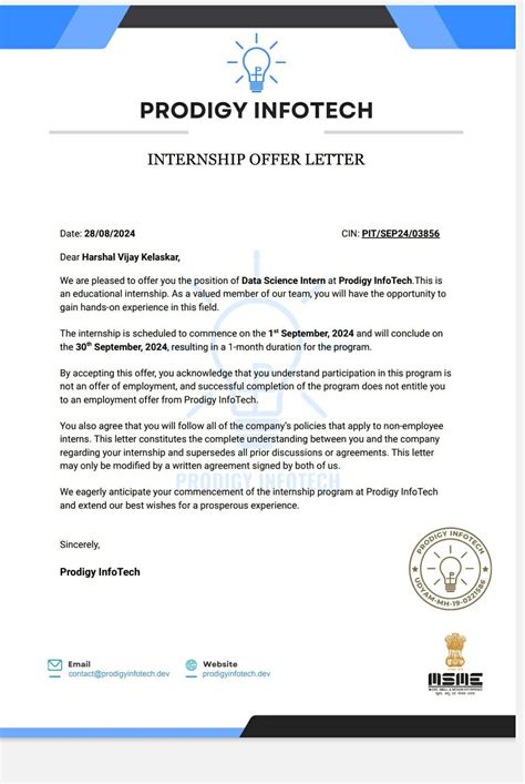 Thrilled To Announce That I Have Been Selected For The Data Science Internship Program At