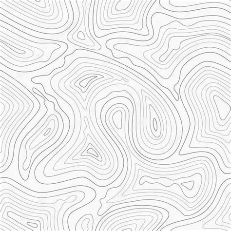 Topographic Contour Lines Map Seamless Pattern Free Vector