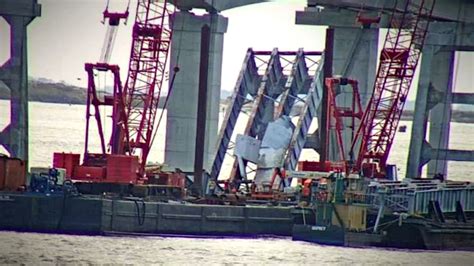 Oregon Inlet Nc 15apr2021 Old Bonner Bridge Construction Crew Member Was Standing On The