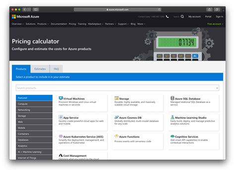 Use Of The Microsoft Azure Pricing Calculator Personal Blog