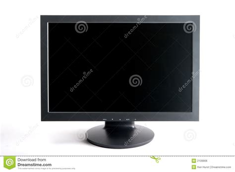 De Brede Monitor Van De Computer Van Het Scherm Stock Foto Image Of