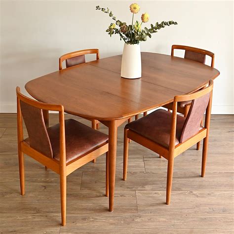 Parker Mid Century Teak Extendable Dining Table Retro Bay