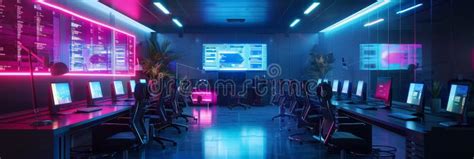 Futuristic Ai Powered Conference Room With Holographic Displays And Sleek Modern Furniture