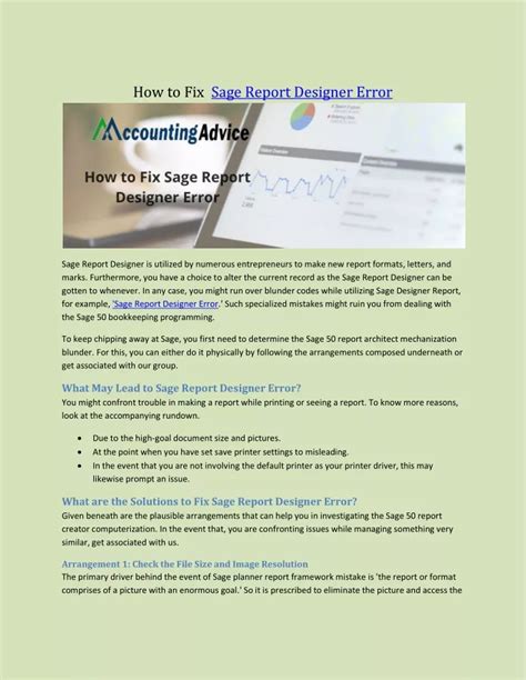 ppt how to fix sage report designer error powerpoint presentation