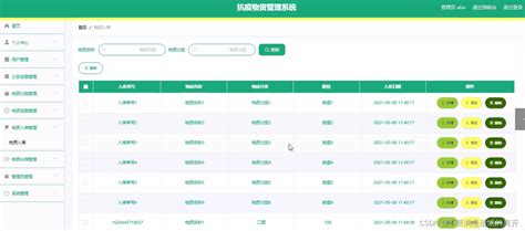 基于springboot的抗疫物资管理系统