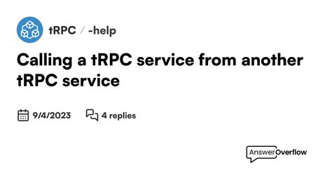 calling a trpc service from another trpc service trpc