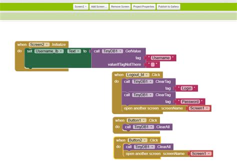 Remember The Login And Password Mit App Inventor Help Mit App