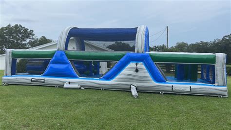 40ft Marble Obstacle Course Baker Bounce
