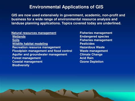 PPT GIS For Environmental Science PowerPoint Presentation Free Download ID