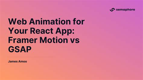 Santhosh Kumar Krishnan On Linkedin Web Animation For Your React App Framer Motion Vs Gsap