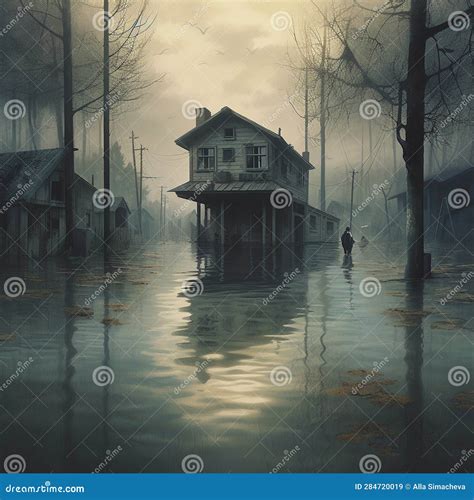 Flood Generative Ai Stock Illustration Illustration Of Environment 284720019
