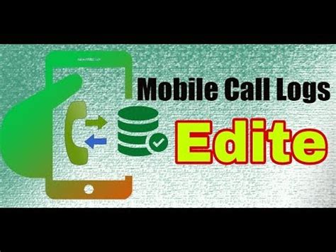 How To Edit Mobile Call Logs YouTube
