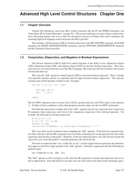 ad vanced high level control structures chapter one pdf control flow boolean data type
