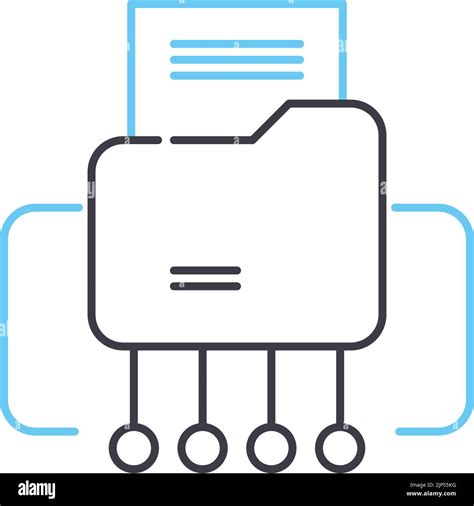Data Structure Line Icon Outline Symbol Vector Illustration Concept Sign Stock Vector Image