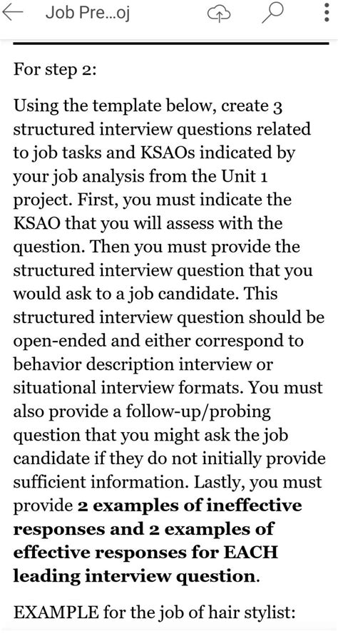 Solved For Step 2 Using The Template Below Create 3