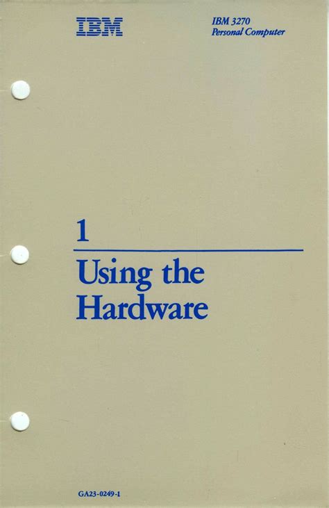 Ibm 3270 Hardware Users Manual Pdf Download Manualslib