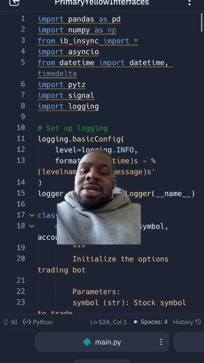 Options Trading Bot Algorithmictrading Trading Python Daytrading