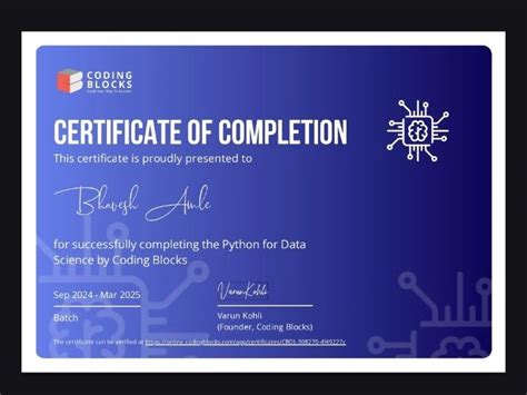 Bhavesh Amle On Linkedin Successfully Completed The Data Science With