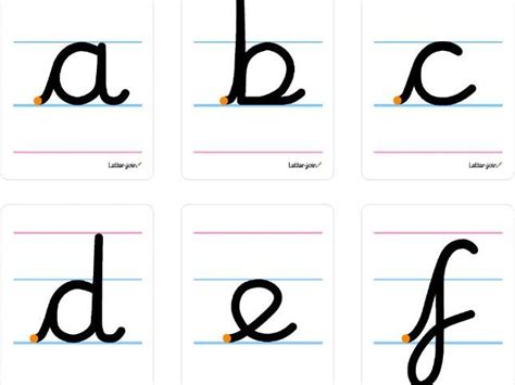 Cursive Lower Case Letters Teaching Resources