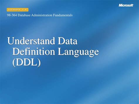 PPT Understand Data Definition Language DDL PowerPoint Presentation ID 4072542
