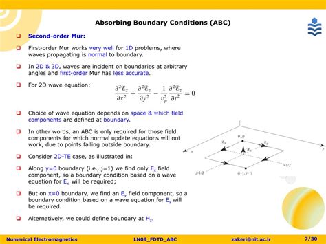 Ppt Absorbing Boundary Conditions Abcs 2 Sessions 1 Task Powerpoint Presentation Id