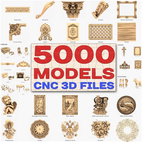 5000 3d Models For Cnc Router Stl File Stl 3d Cnc Cnc Files 3d Model Cnc Router 3d Stl
