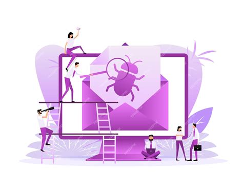 Premium Vector Virus Message In Flat Style Vector Design Flat Style Characters Vector Graphic