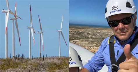 Video Duque Se Subió A La Torre De Un Aerogenerador Para Inaugurar El