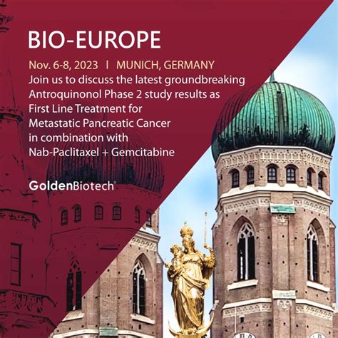 Golden Biotechnology Corp 4132 國鼎生技 On Linkedin Bio Europe Goldenbiotech Antroquinonol