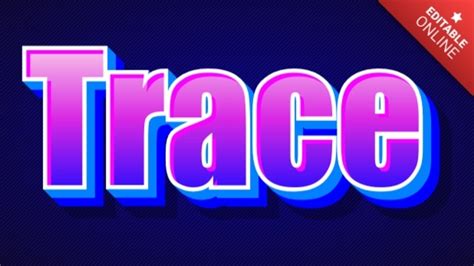 Trace Science Text Effect Generator