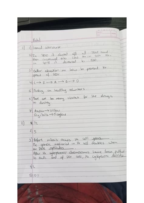 Science Test Bio Dwaawd Printed 1 1 Sexual Intercourse 2 In 2010 It Started Off At 2642