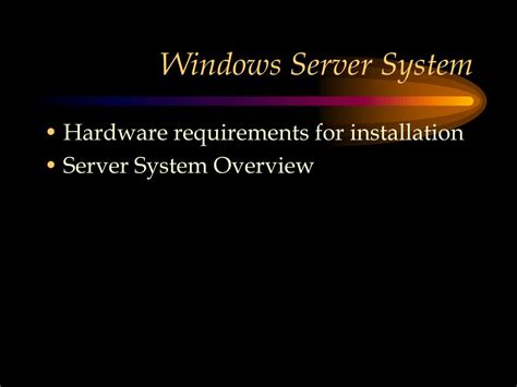 Ppt Windows Server Installation Powerpoint Presentation Free Download Id3976222
