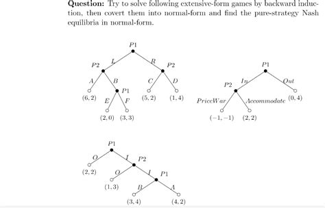 Solved Question Try To Solve Following Extensive Form Games